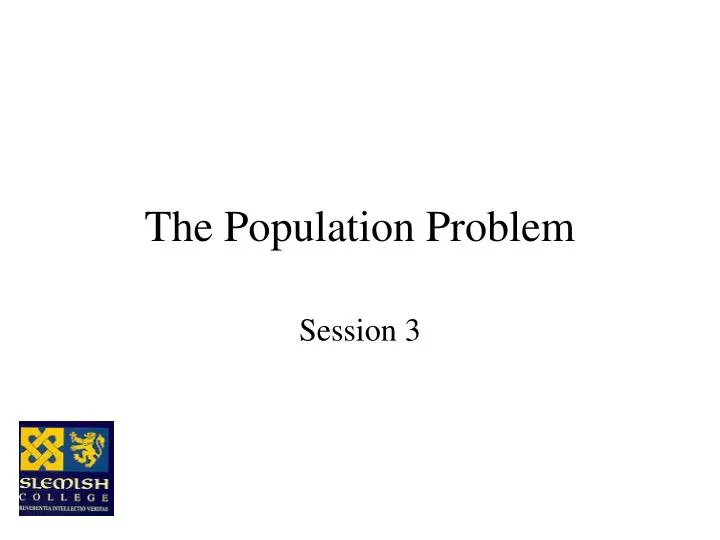 PPT - The Population Problem PowerPoint Presentation, free download ...