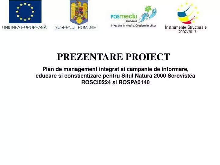 PPT - PREZENTARE PROIECT PowerPoint Presentation, free download - ID ...