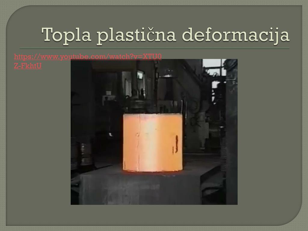 PPT - Postupci oblikovanja deformiranjem PowerPoint Presentation, free ...