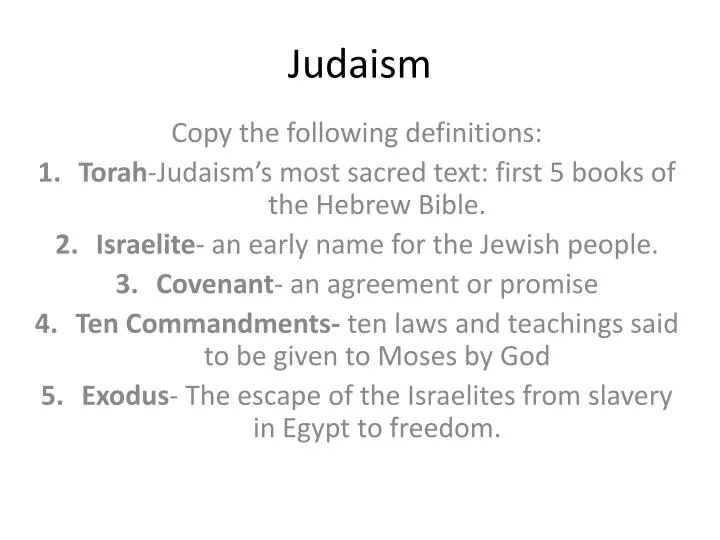 PPT - Judaism PowerPoint Presentation, free download - ID:7099196