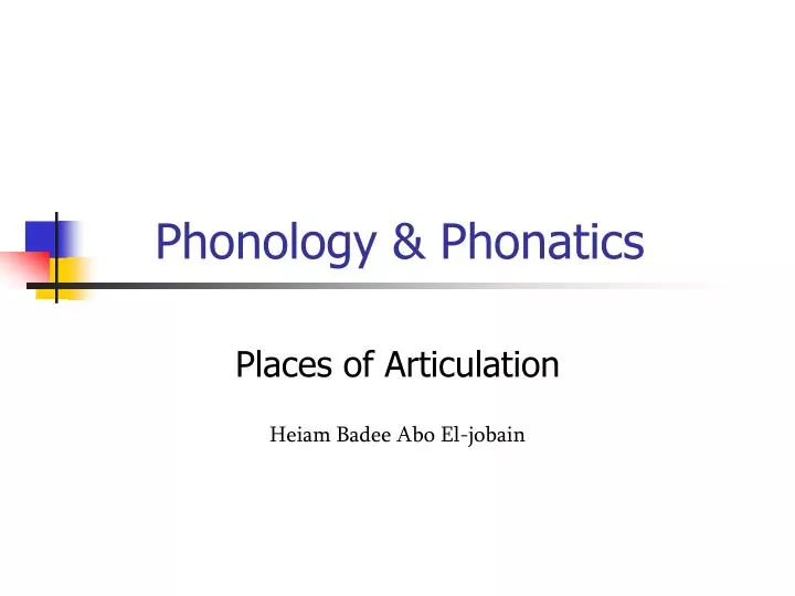 PPT - Phonology & Phonatics PowerPoint Presentation, free download - ID ...