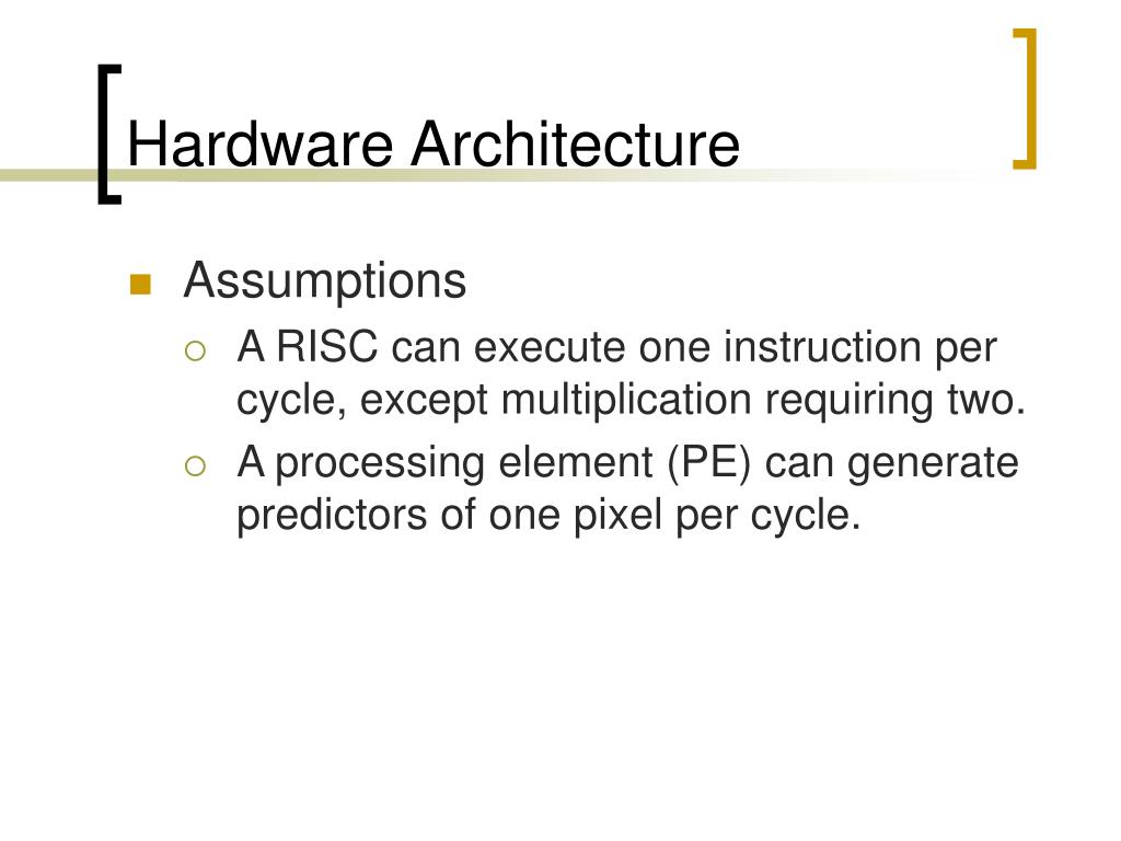 Ppt Analysis Fast Algorithm And Vlsi Architecture Design For H264avc Intra Frame Coder