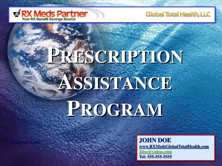 PPT - Prescription Assistance Program PowerPoint Presentation, free ...