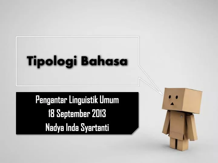 PPT - Tipologi Bahasa PowerPoint Presentation, free download - ID:7105543