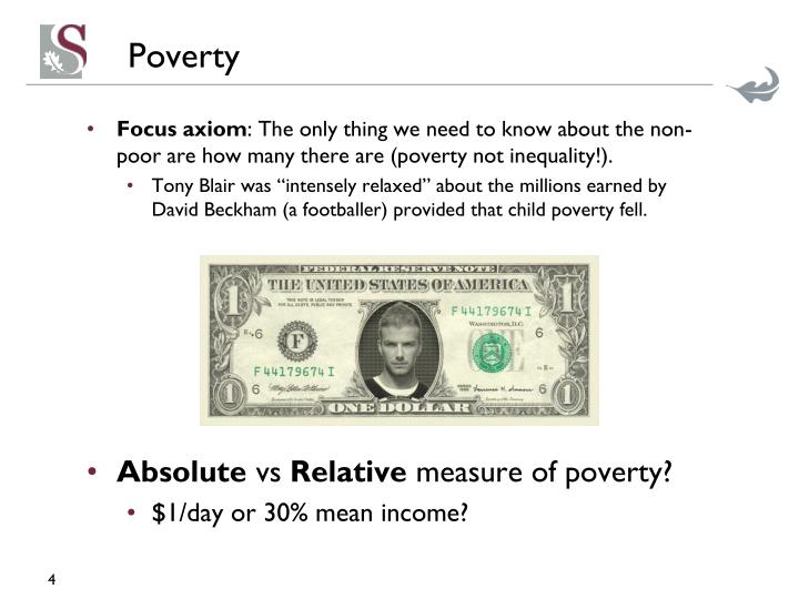 PPT - Absolute vs Relative poverty Measuring Poverty – FGT + understand ...