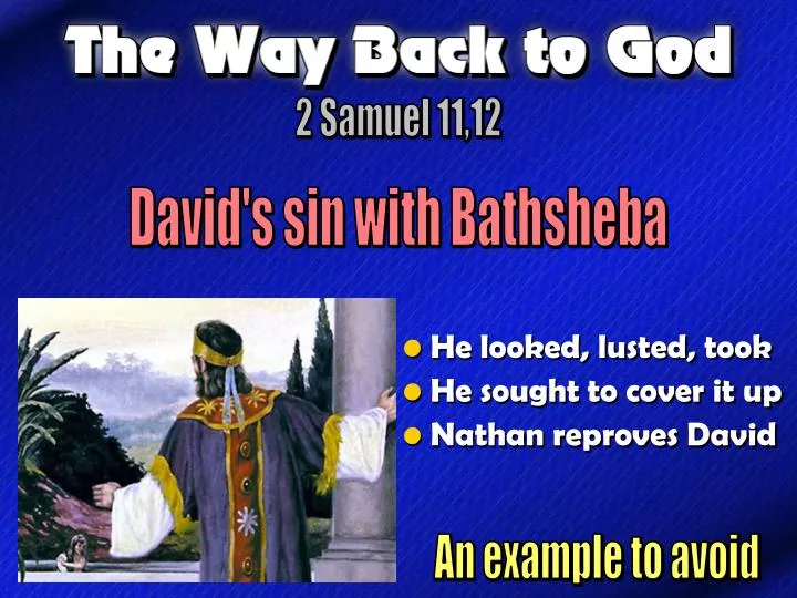 PPT - David's sin with Bathsheba PowerPoint Presentation, free download ...