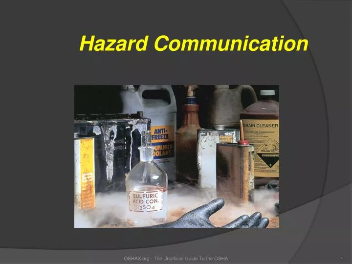 PPT - Hazard Communication PowerPoint Presentation, free download - ID ...