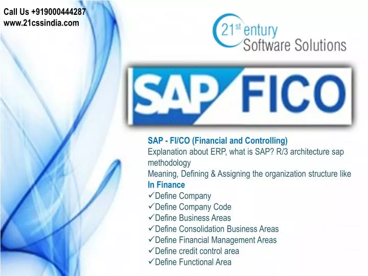 PPT - SAP FICO - 919000444287 by 21st Century Software Solutions ...