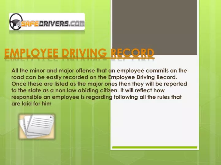 PPT - DMV Driving Record PowerPoint Presentation, free download - ID ...