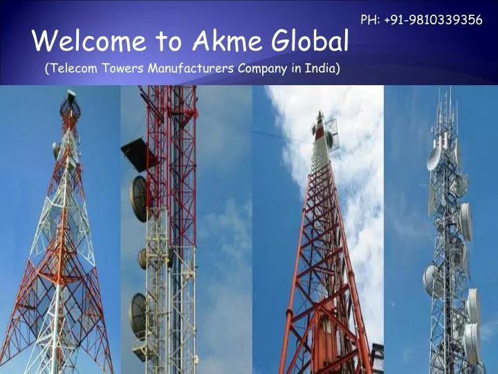 PPT - Telecommunication Towers manufacturers Company India PowerPoint ...