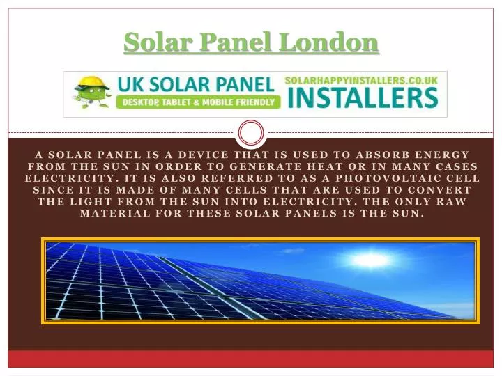 PPT - London Solar PowerPoint Presentation, free download - ID:7108809