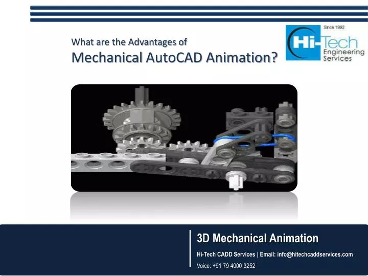 PPT - What are the Advantages of Mechanical AutoCAD Animation ...