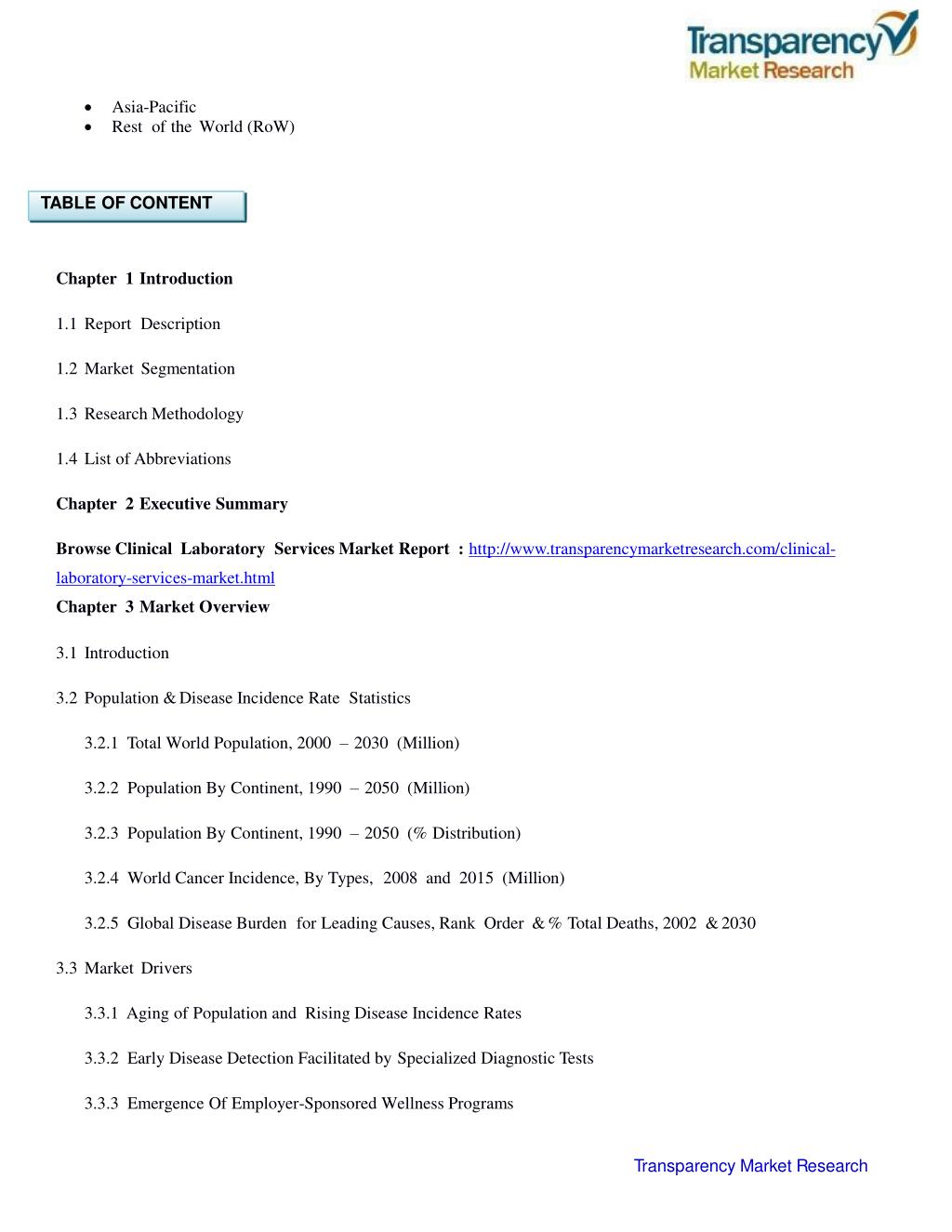 PPT - Clinical Laboratory Services Market - Global Industry Analys ...