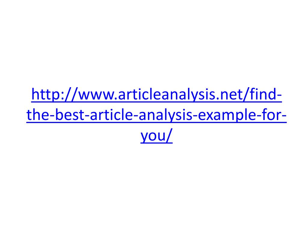 PPT Journal Article Analysis Sample PowerPoint Presentation Free PPT Journal Article Analysis Sample PowerPoint Presentation Free