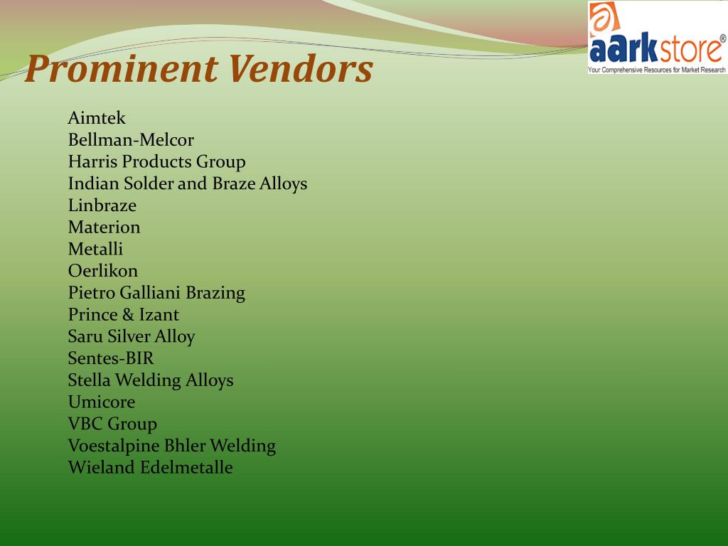 Ppt Global Silver And Gold Based Brazing Materials Market Powerpoint