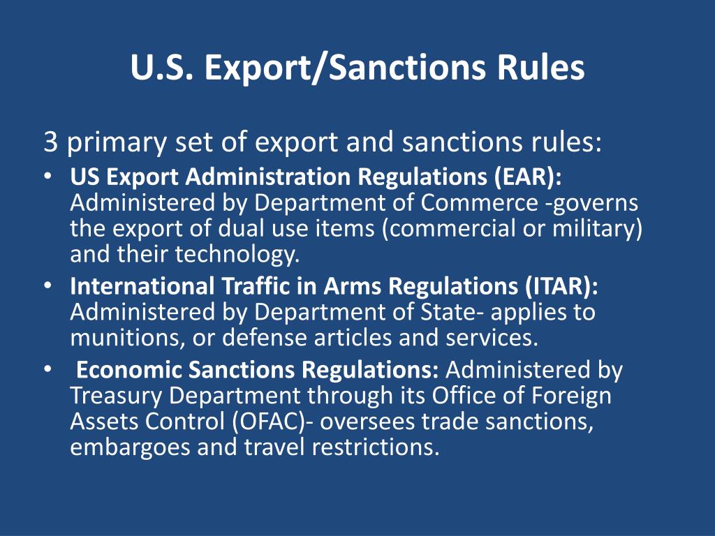 PPT - U.S. Export Controls-Brief Overview PowerPoint Presentation, free ... PPT - U.S. Export Controls-Brief Overview PowerPoint Presentation, free ...