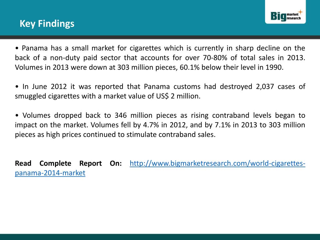 PPT - Panama Cigarette Market Trends 2014 PowerPoint Presentation, free ...