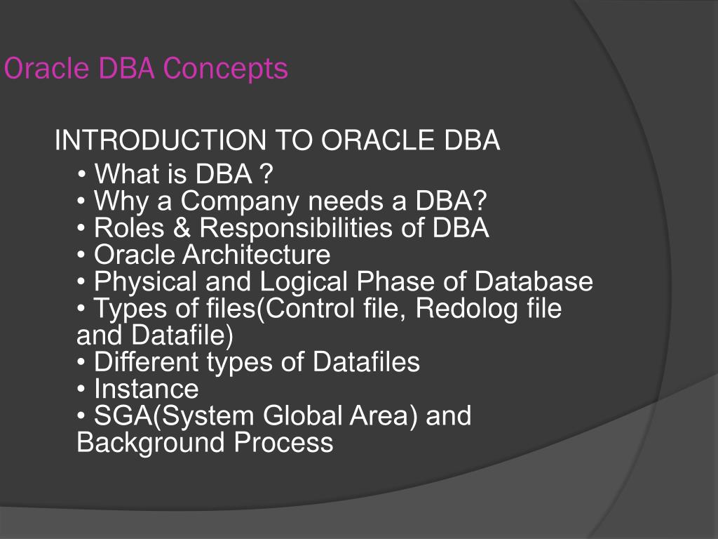 PPT - Oracle DBA Online Training | Online Oracle DBA Training ... PPT - Oracle DBA Online Training | Online Oracle DBA Training ...