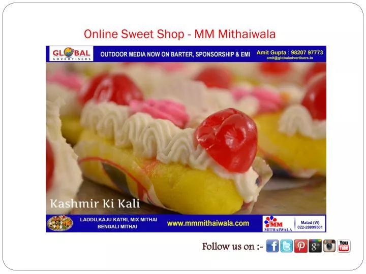 Ppt Online Sweet Shop Mm Mithaiwala Powerpoint Presentation Free
