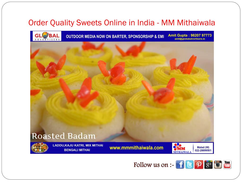 Ppt Order Quality Sweets Online In India Mm Mithaiwala Powerpoint