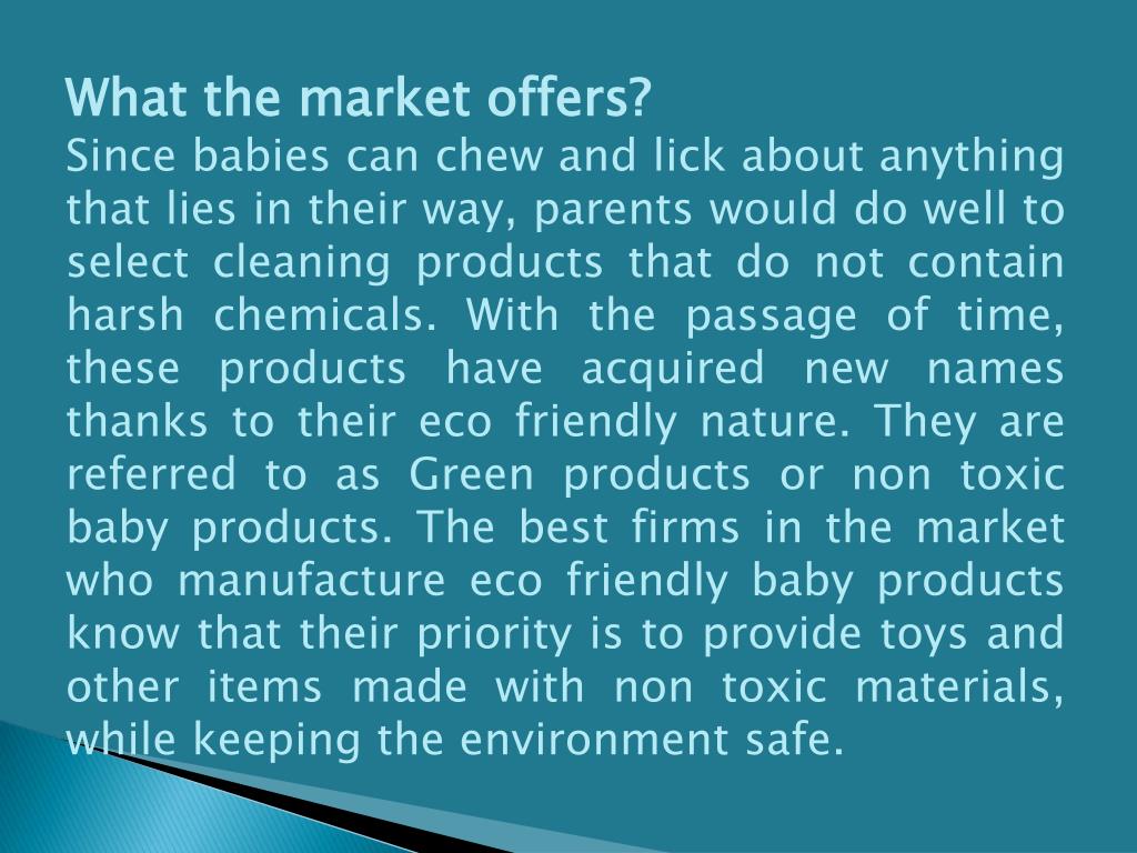 PPT - Why Eco Friendly Baby Products are swamping the Market ...