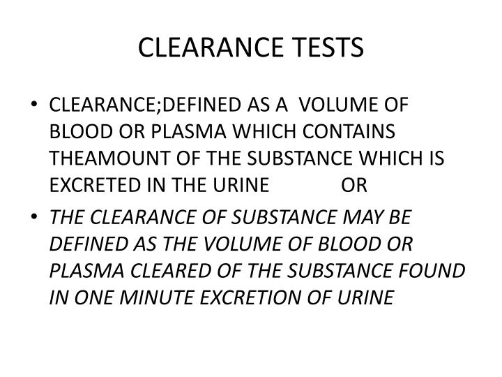 PPT - RENAL FUNCTION TESTS PowerPoint Presentation - ID:7123135