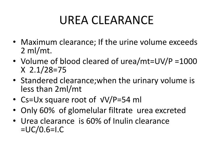 PPT - RENAL FUNCTION TESTS PowerPoint Presentation - ID:7123135