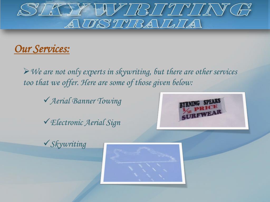 PPT - Aerial Advertising - Skywriting Australia PowerPoint Presentation ...